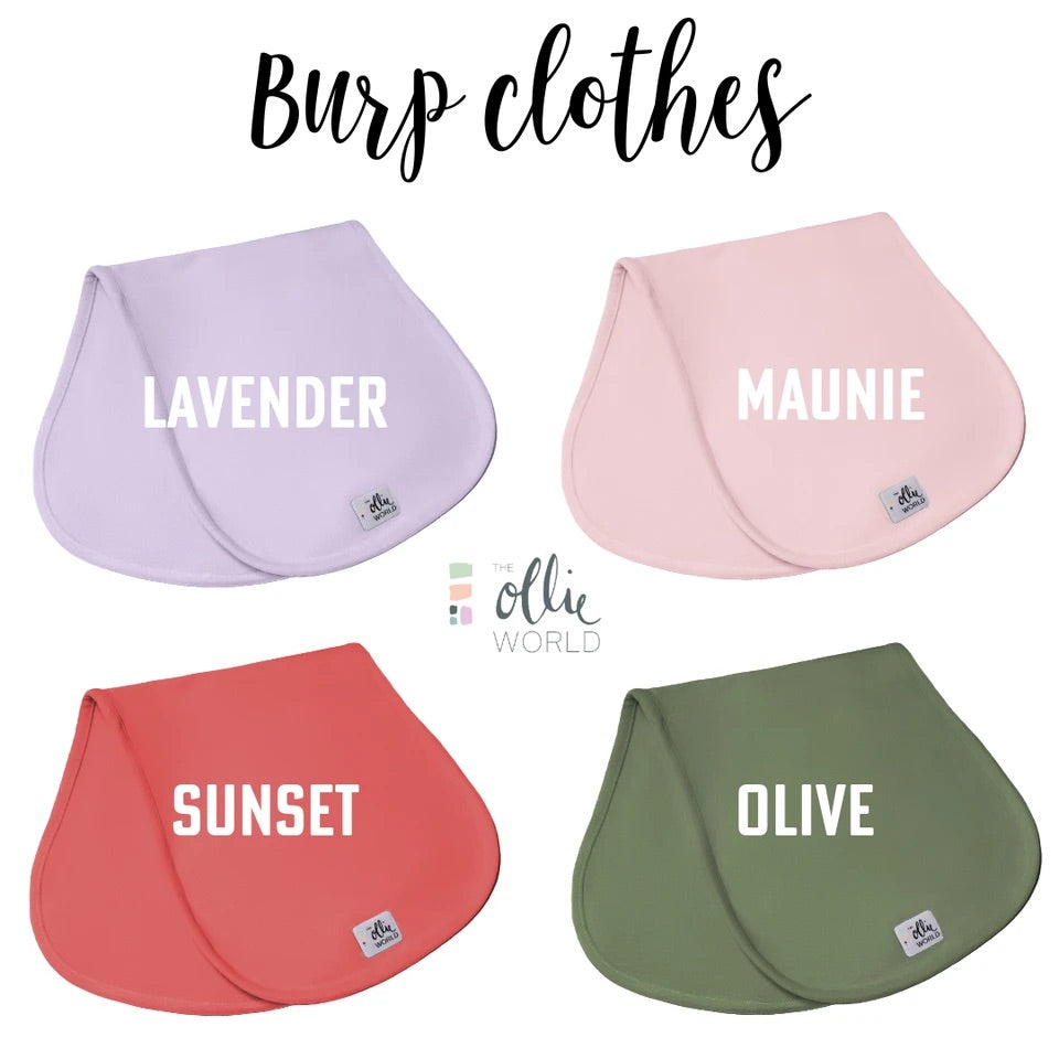 Stay Dry with our NEW Moisture Wicking Burp Clothes